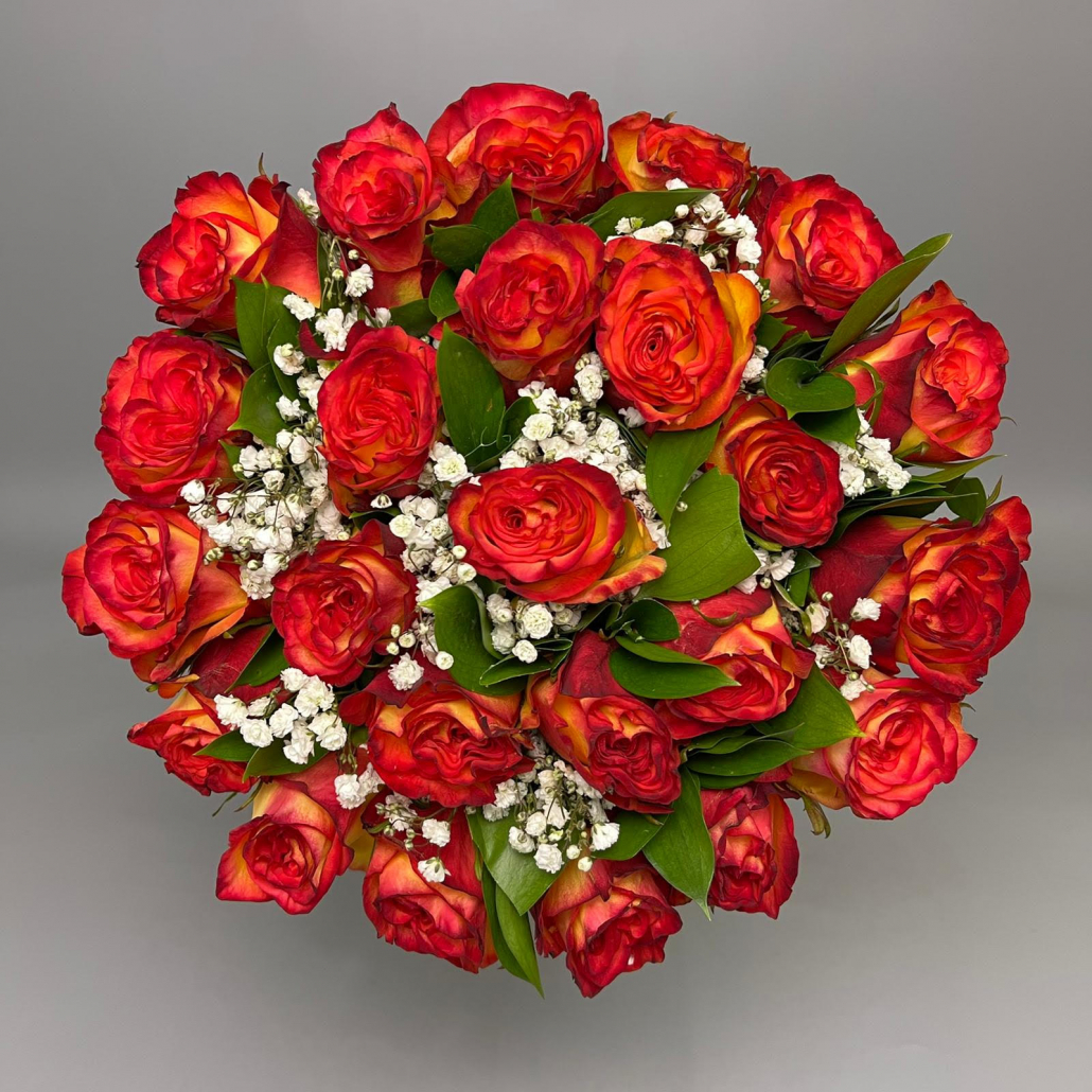 Orange Rose Bicolor - FlowersAndServices® Nationwide